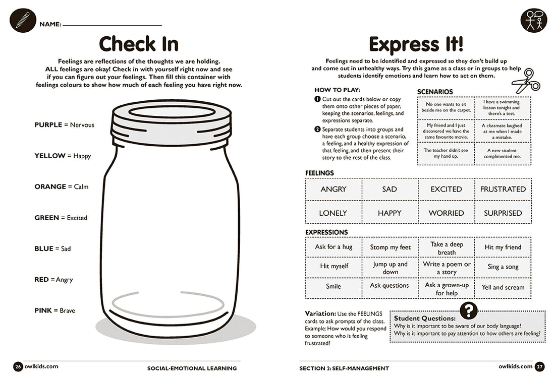 Social Emotional Learning Activity Book – Owlkids